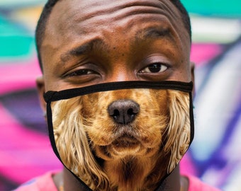 Cocker Spaniel Face Mask - Etsy