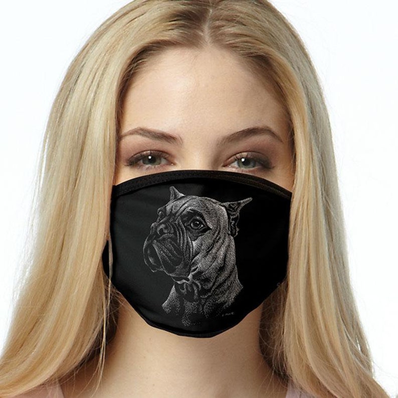 Boxer FACE MASK Dog Breed Face Covering, - Etsy