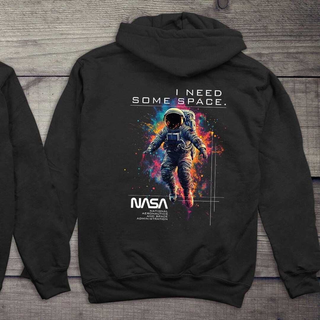 NASA I Need Some Space With Crest Hoodie - Etsy