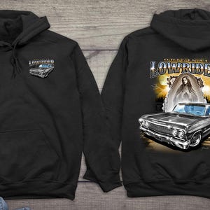 Vintage Car Hoodie, Lowrider Sweatshirt, Old School Hoodie, Custom Car ...