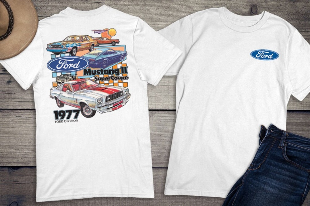 Ford T-shirt, Mustang Tee, Mustang II Super Coupe Shirt, Sports Cars ...