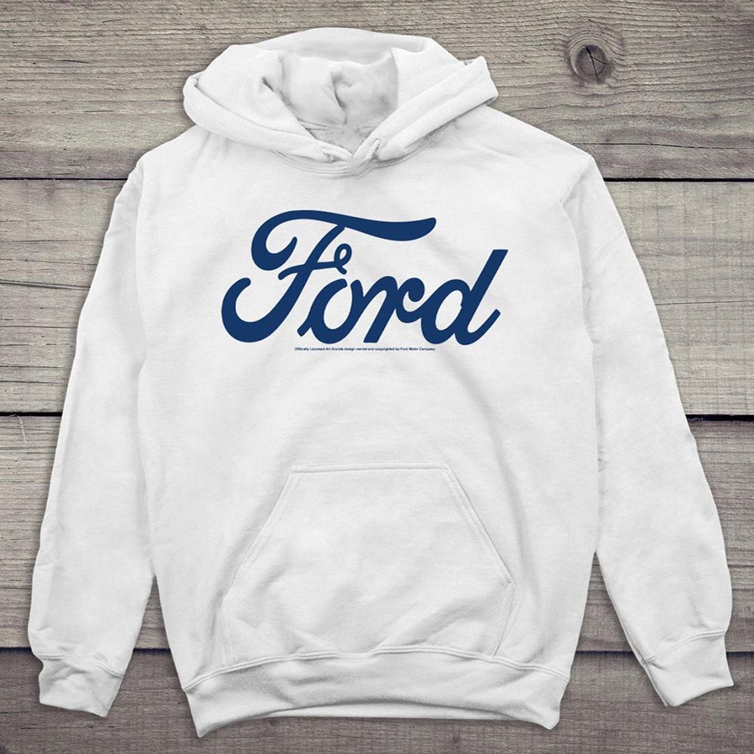 Licensed Ford Sweatshirt, Ford Logo Text Hoodie, Ford Logo, Henry Ford ...