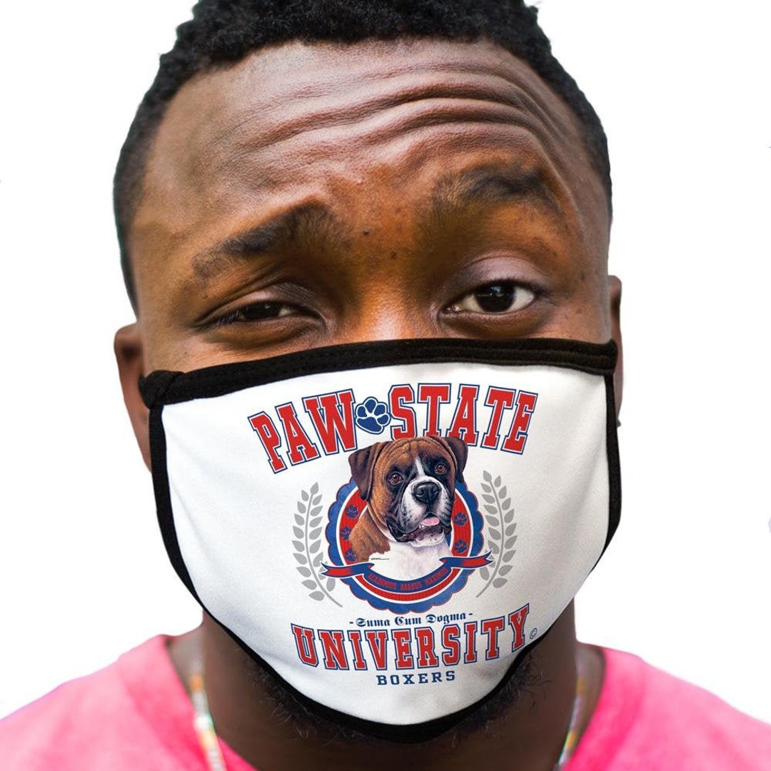 Boxer FACE MASK Cover Your Face Dog Breed Masks, - Etsy