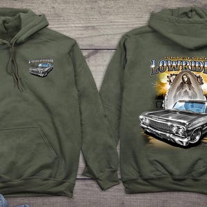 Vintage Car Hoodie, Lowrider Sweatshirt, Old School Hoodie, Custom Car ...