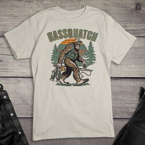 Bigfoot Tee Shirt, Bassquatch T-shirt, Bassquatch, Bass, Fishing ...