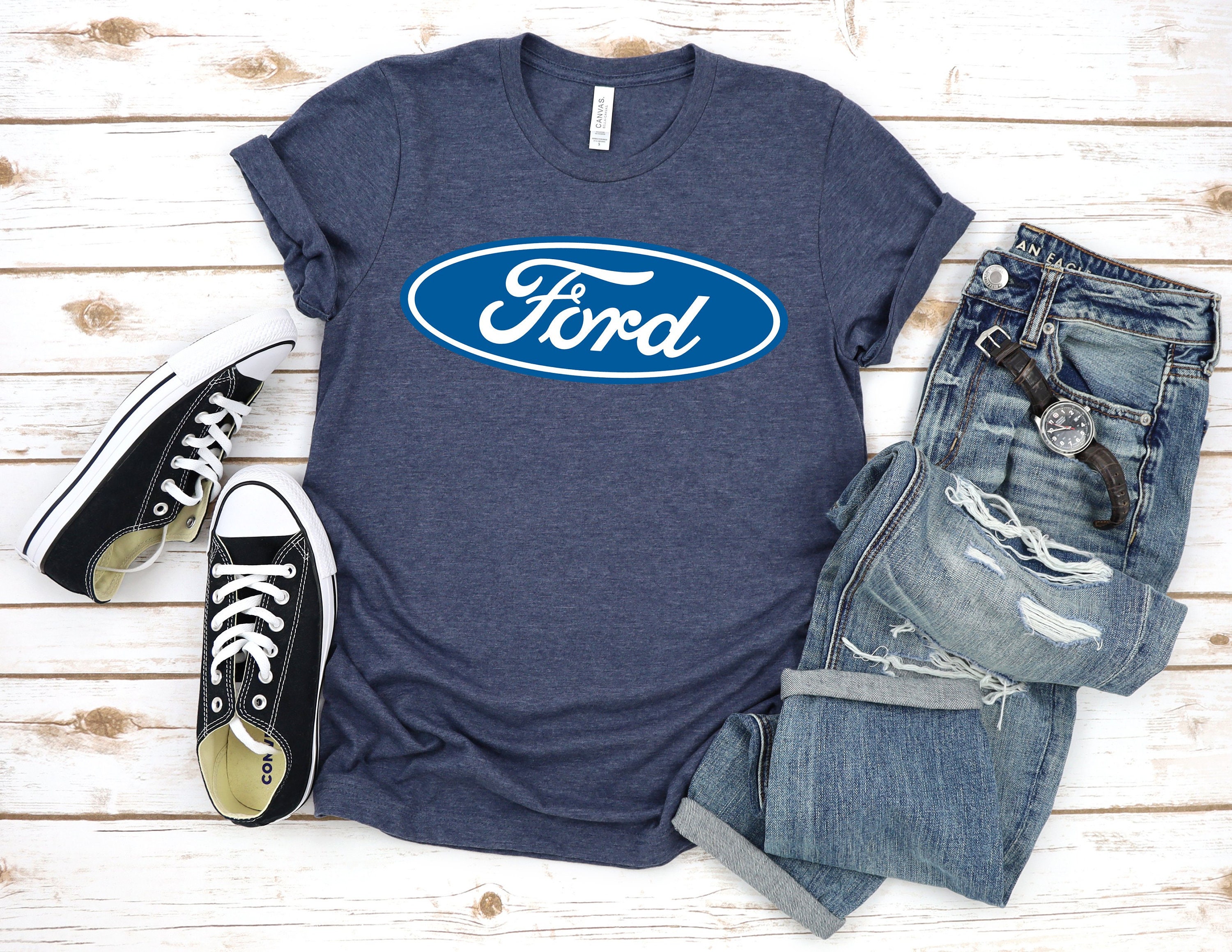 Ford T-Shirt Classic Ford Logo Brand Tee Ford Motor Company | Etsy