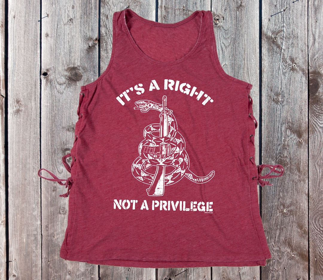 2nd Amendment Tank Top, Second Amendment Women's Side Lace Tanks, It's ...