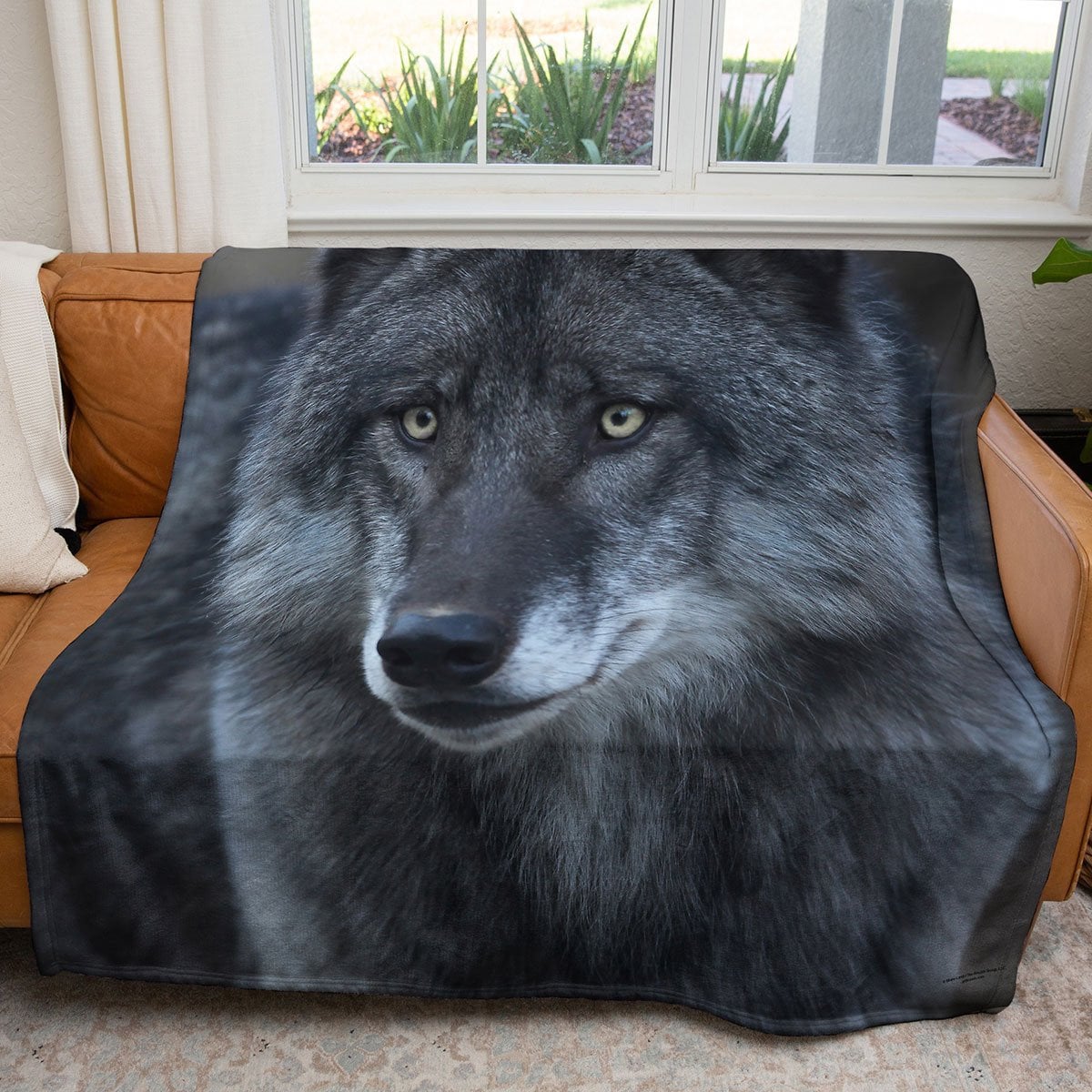 Wolf Blanket 50 X 60 Wildlife Throw Wolf Alert - Etsy