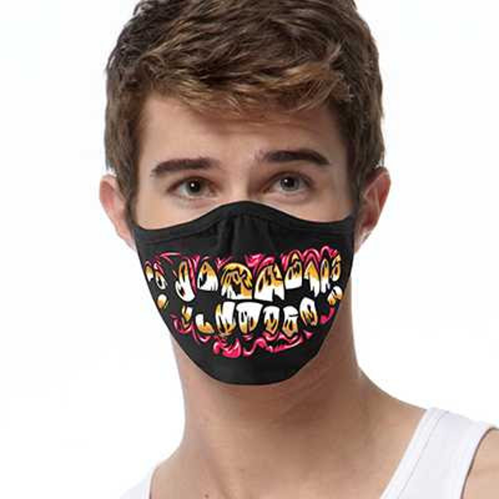 Zombie Teeth FACE MASK Cover Your Face Masks - Etsy