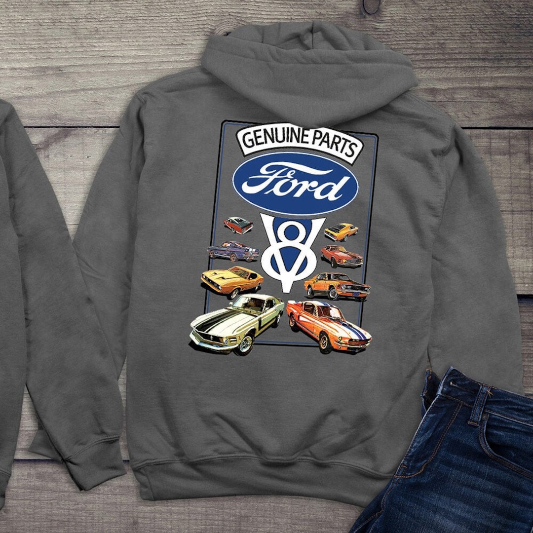 Ford Motor Company Hoodie, Officially Licensed Genuine Parts Hooded ...