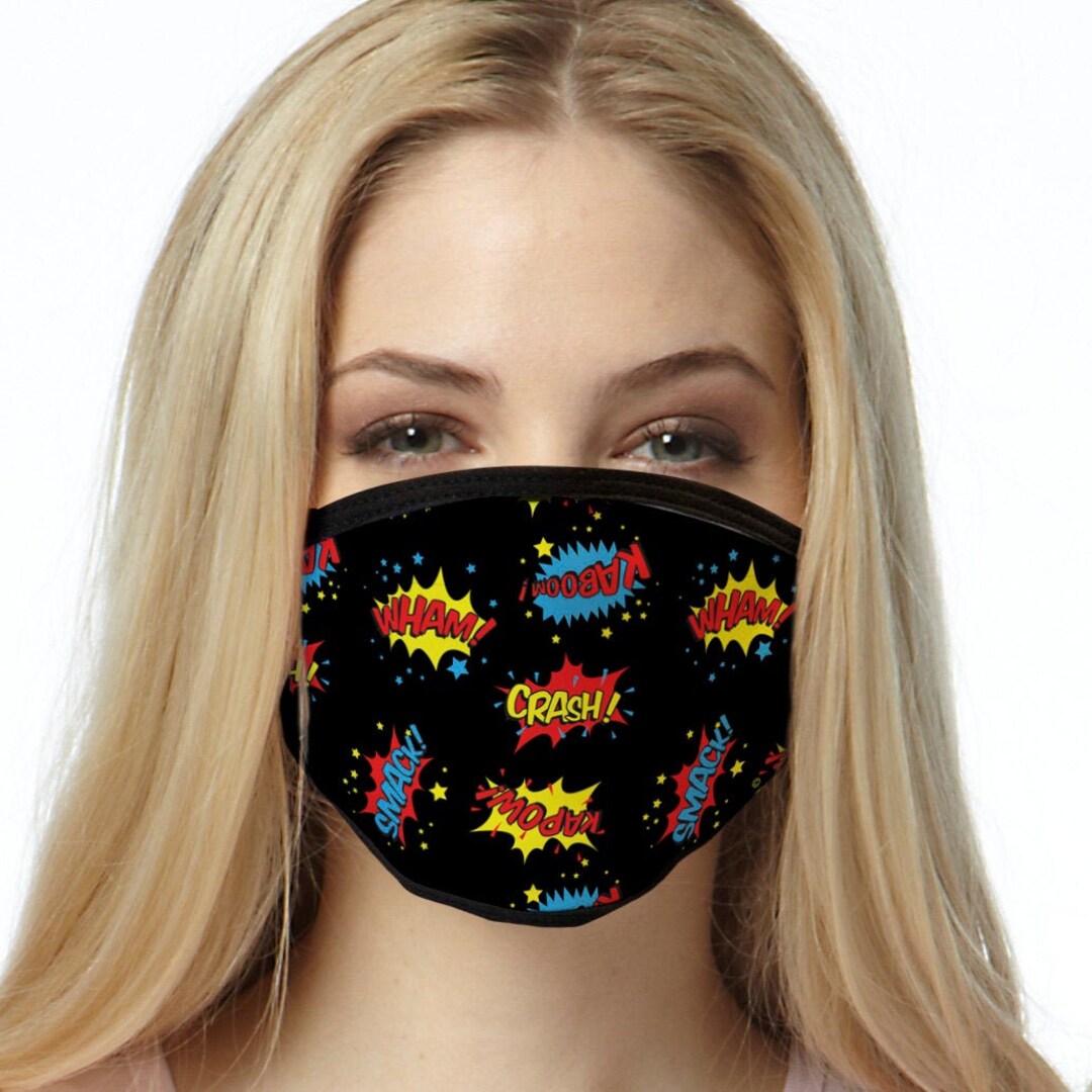 Comic Blast FACE MASK Cover Your Face Masks, - Etsy