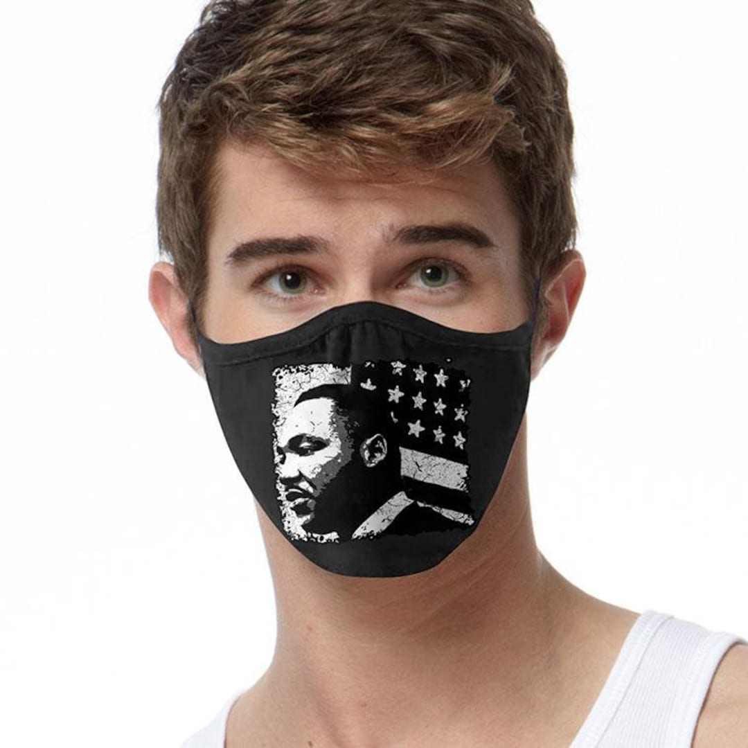 Mlk Face Mask Martin Luther King Jr. Flag Cover Your Face Masks, - Etsy