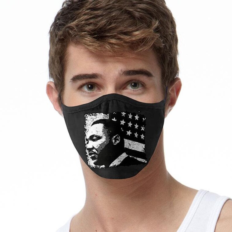 Mlk Face Mask Martin Luther King Jr. Flag Cover Your Face - Etsy