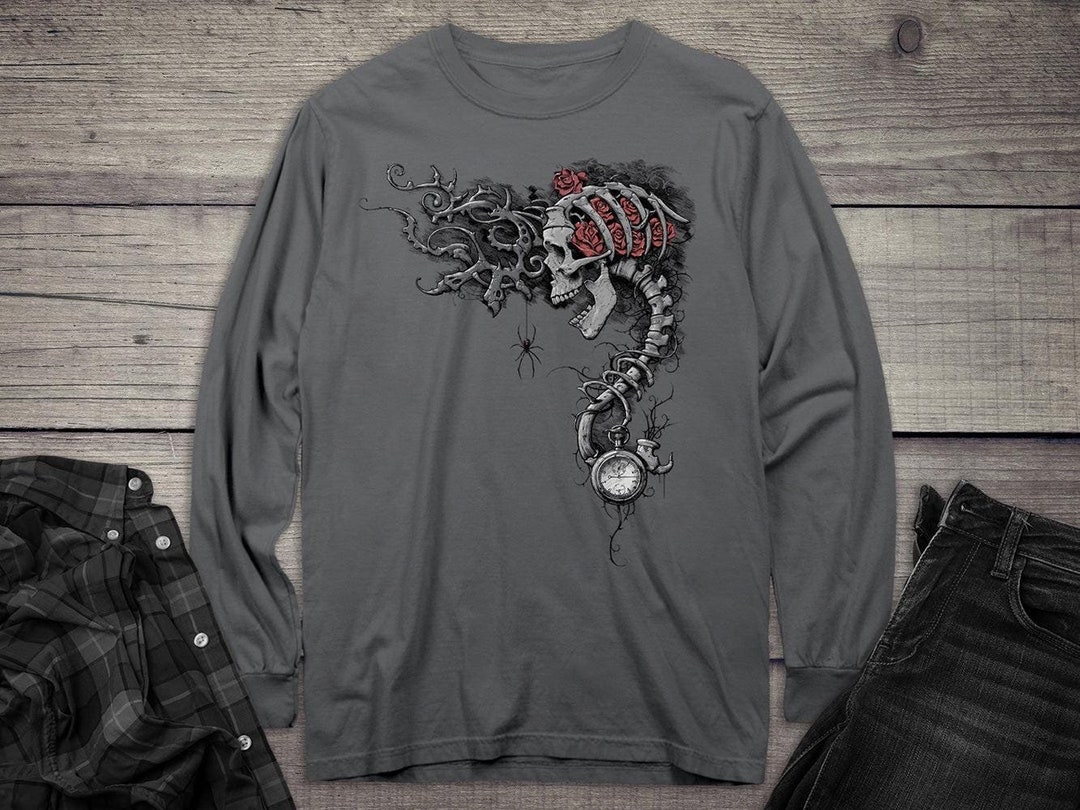Fantasy Long Sleeve, Time Keeper Long Sleeve Tee, Timer, Spider, Liquid ...