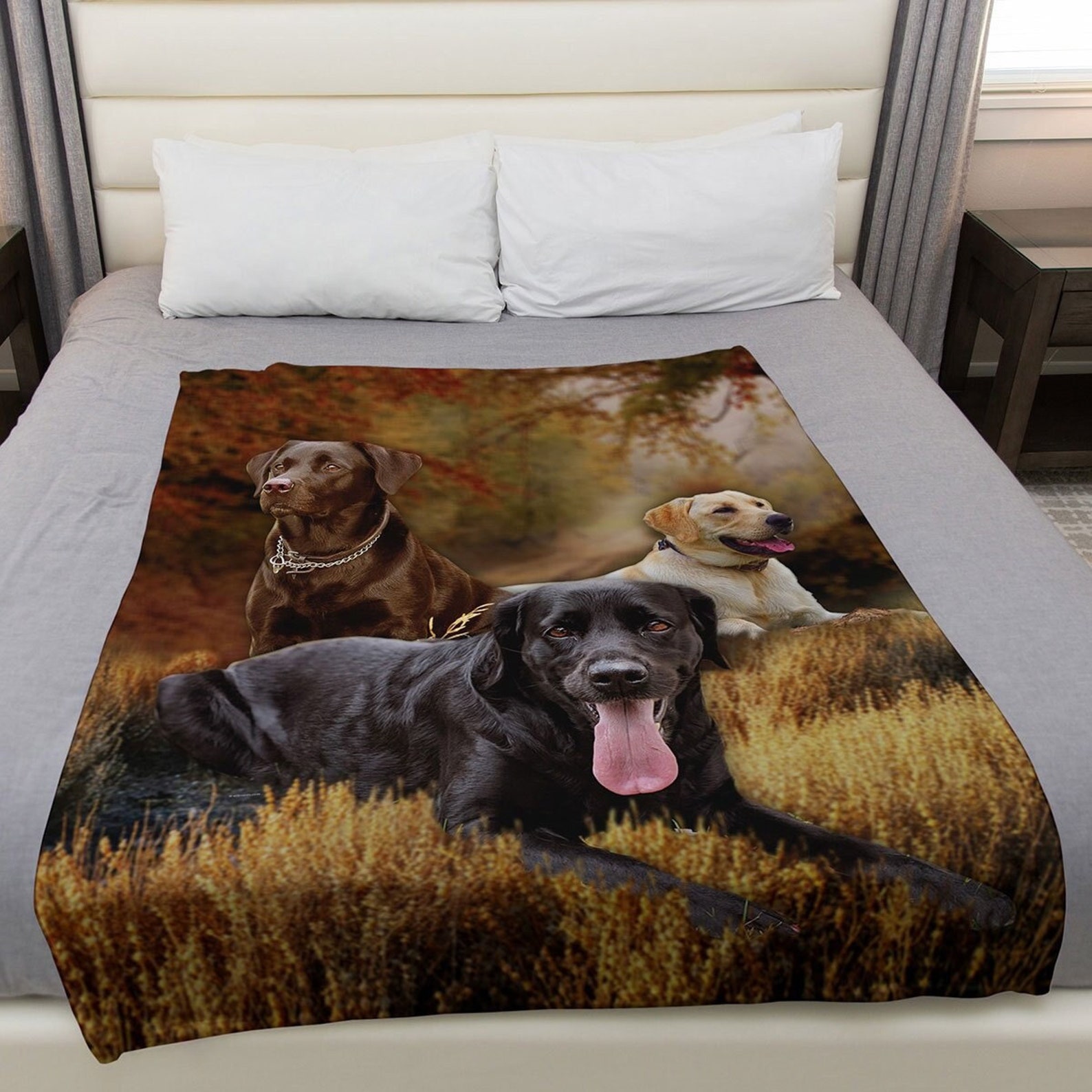 Labrador Retriever Blanket Dog Breed 50 X 60 - Etsy