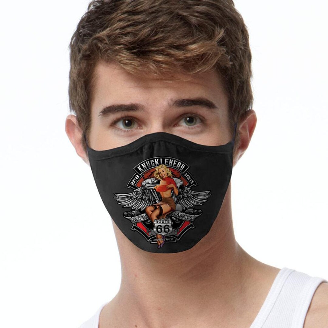 Knucklehead Pinup FACE MASK Cover Your Face Masks - Etsy
