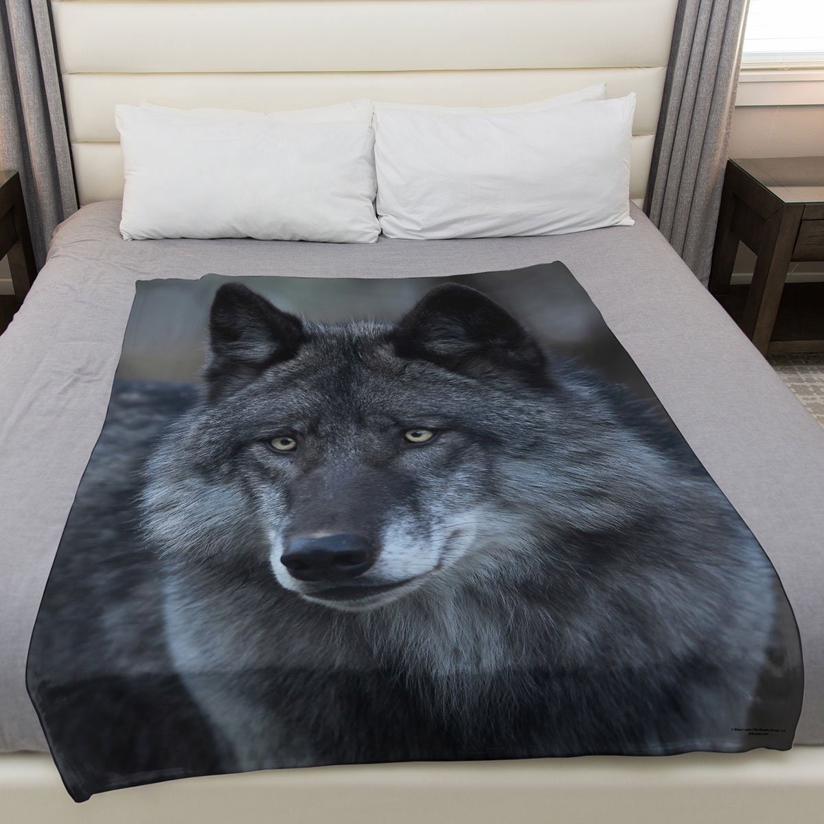 Wolf Blanket 50 X 60 Wildlife Throw Wolf Alert - Etsy