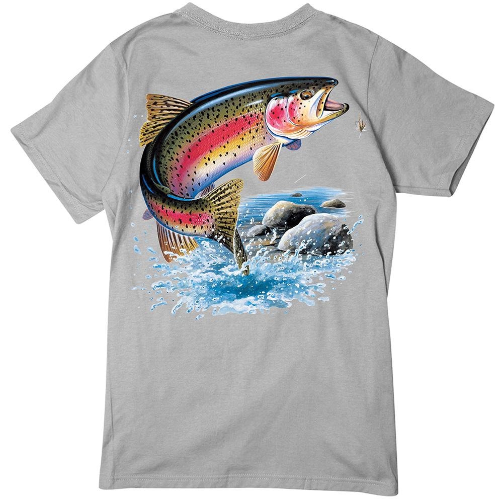 Fishing T-shirt Rainbow Trout Tee Fly Fishing Shirt | Etsy