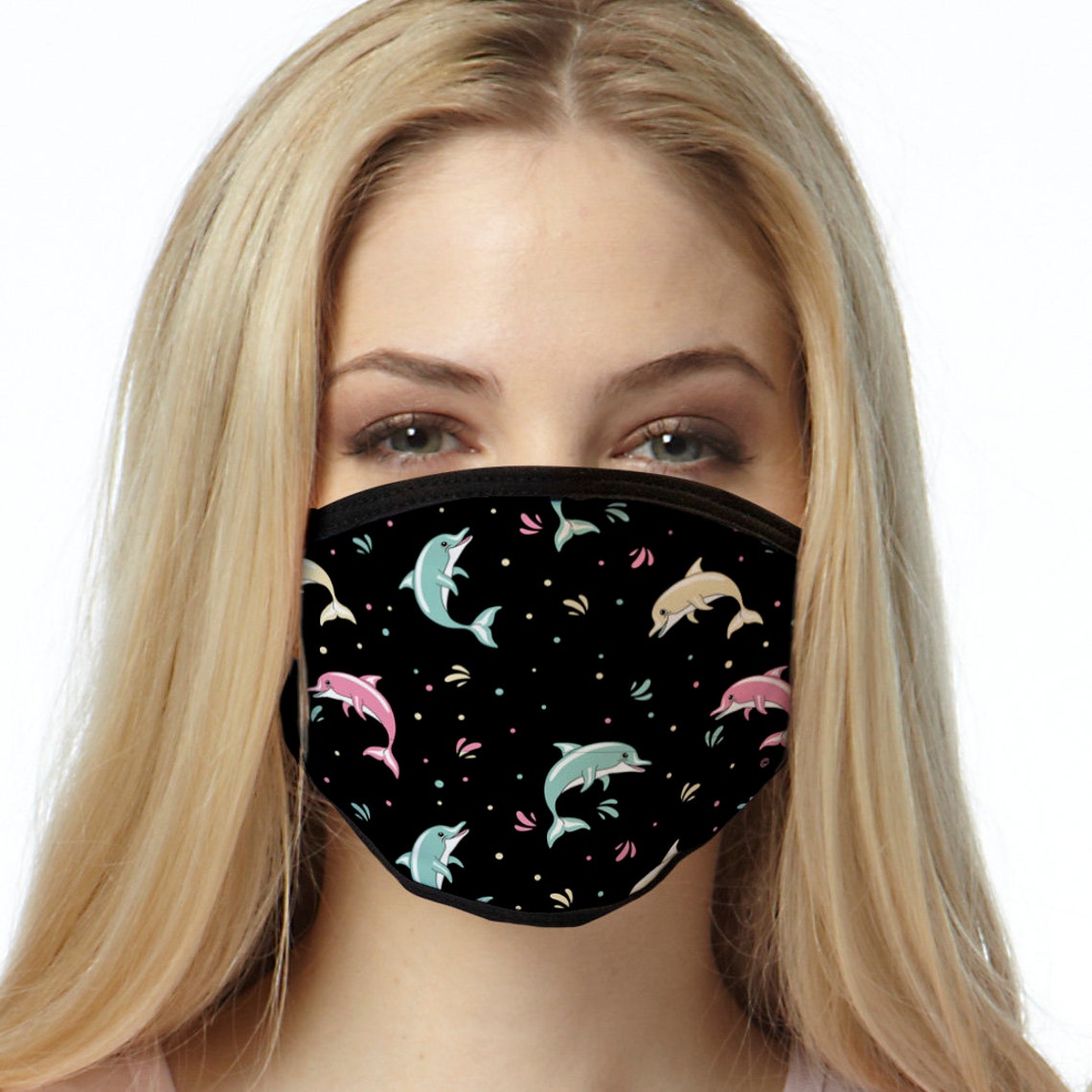 Dolphin Pattern FACE MASK Cover Your Face Masks - Etsy