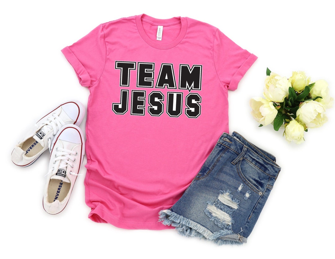 Team Jesus Tee Shirt, Christian T-shirt, Religious, Christ, Bible Verse ...