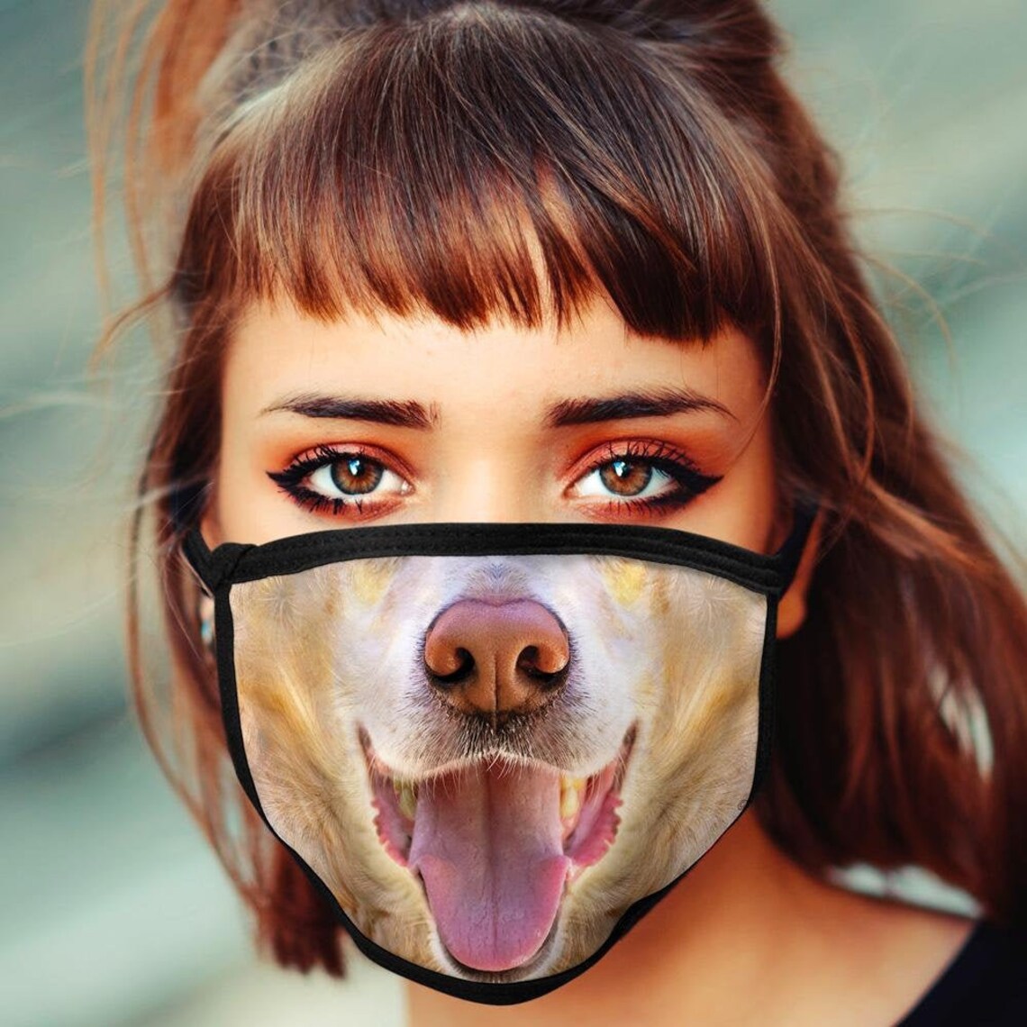 Yellow Lab FACE MASK Dog Breed Masks Labrador Retriever Face | Etsy