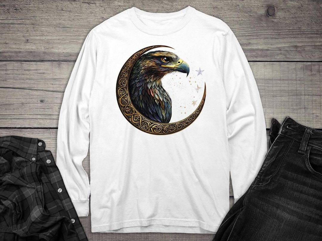 Animal Long Sleeve, Celtic Falcon Long Sleeve Tee, Celtic, Wildlife ...