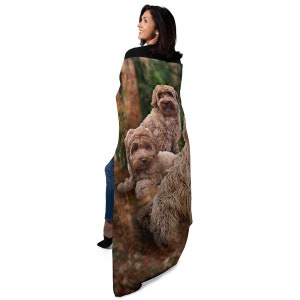 Labradoodle Blanket, Dog Breed 50" X 60" Decorative Fleece Throw, Pet ...