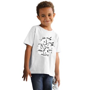 Kids T-shirt, Fun Youth Boys & Girls Sun Activated Tee, Dolphin Squad ...
