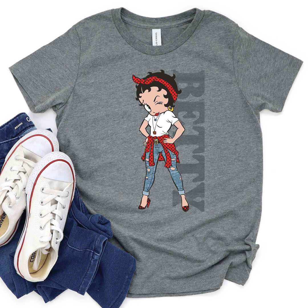 Betty Boop Tee, Vertical Betty T-shirt, Officially Licensed Betty Boop ...
