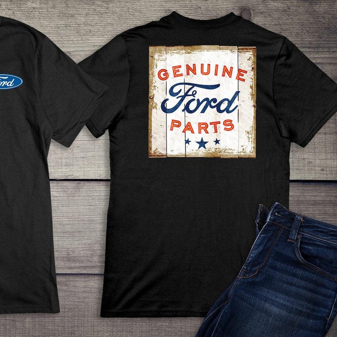 Ford Motor Company Tee, Officially Licensed Genuine Ford Parts Logo ...