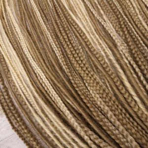 Light Brown Dreadlocks and Braids/de & SE Dreads/double and Single ...