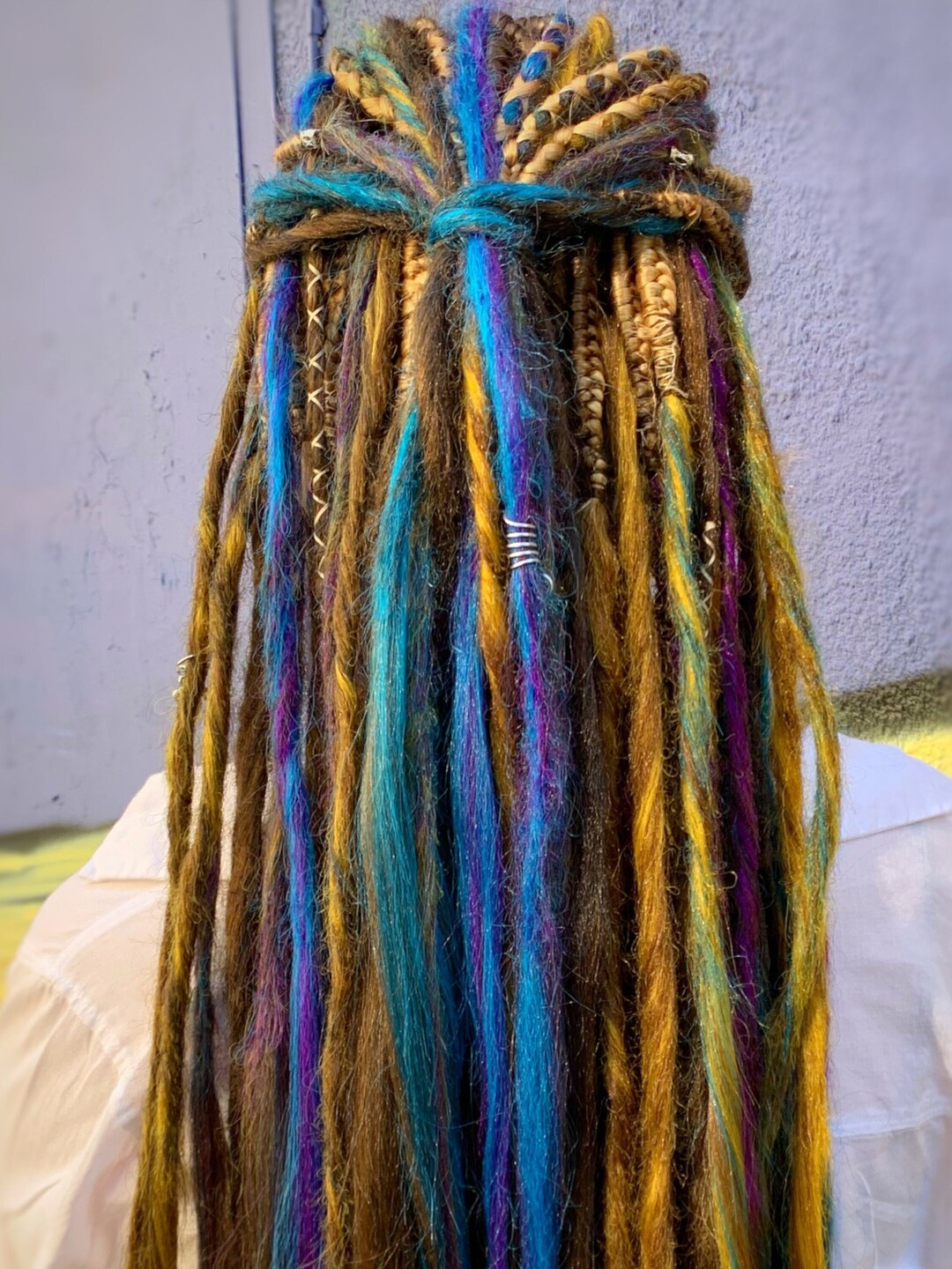 Colored Rainbow Dreadlocks/de and SE Dreads/double and Single Ended ...