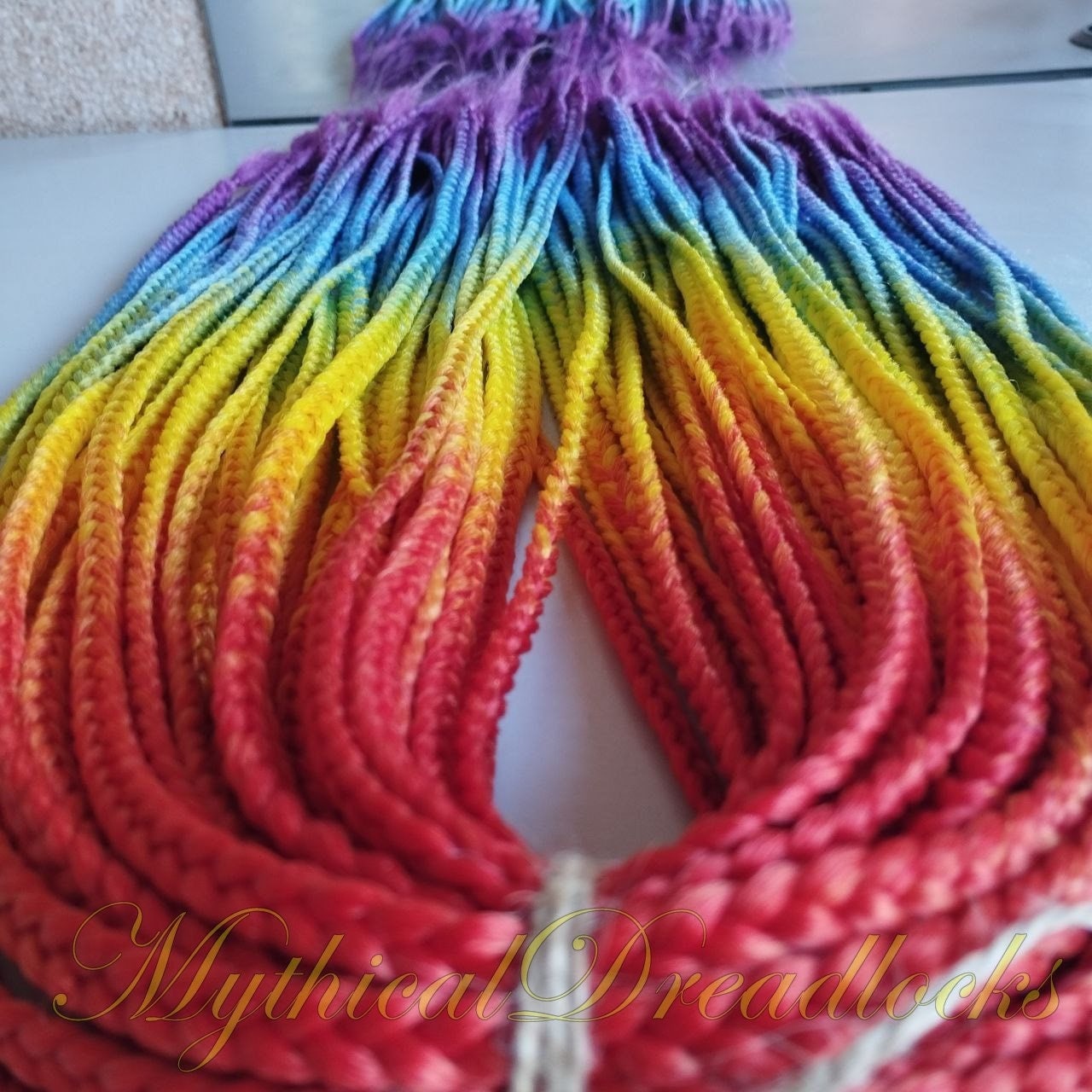 Rainbow Braid Extensions - Etsy