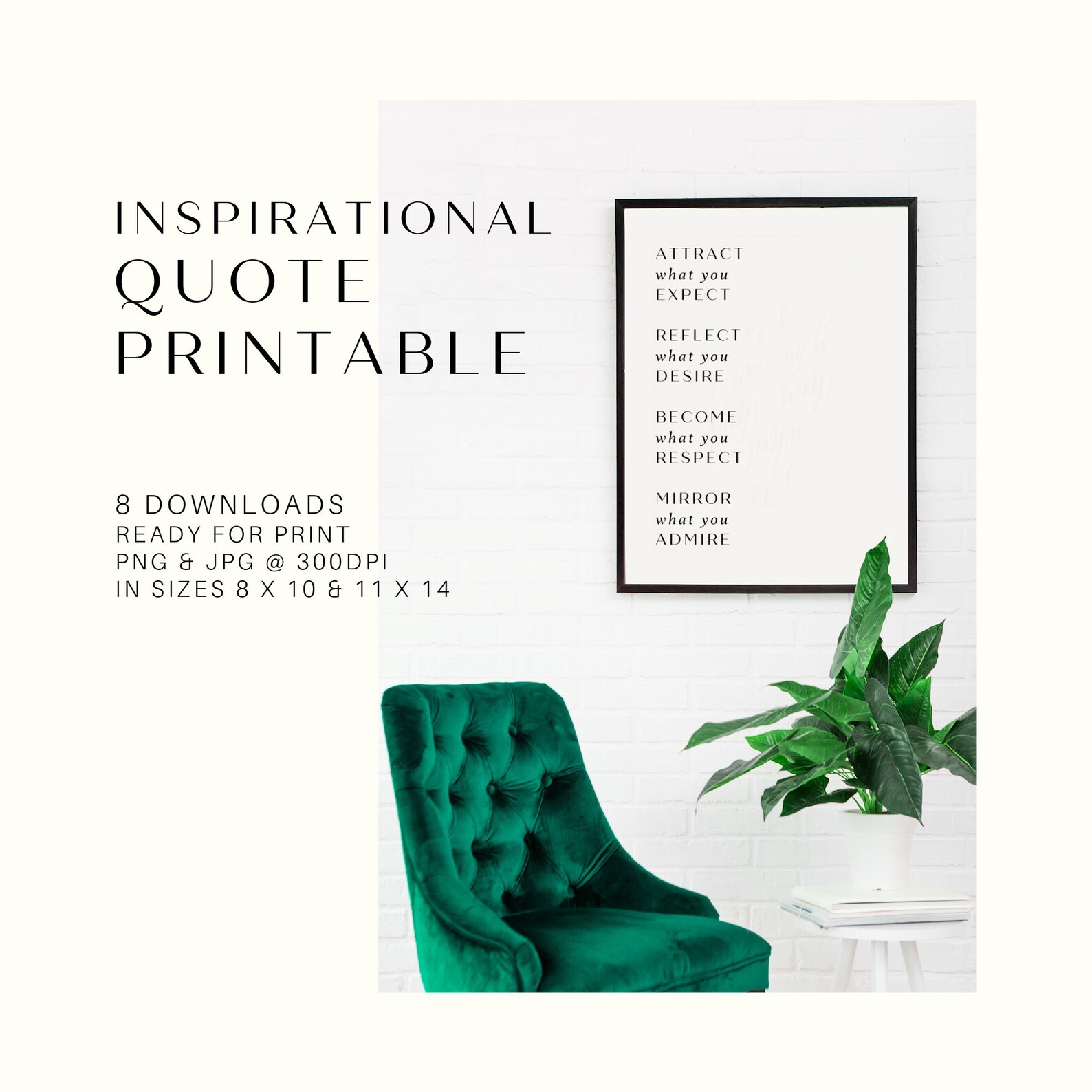 Inspirational Printable Quote Printable Downloadable 8x10 and 11x14 ...