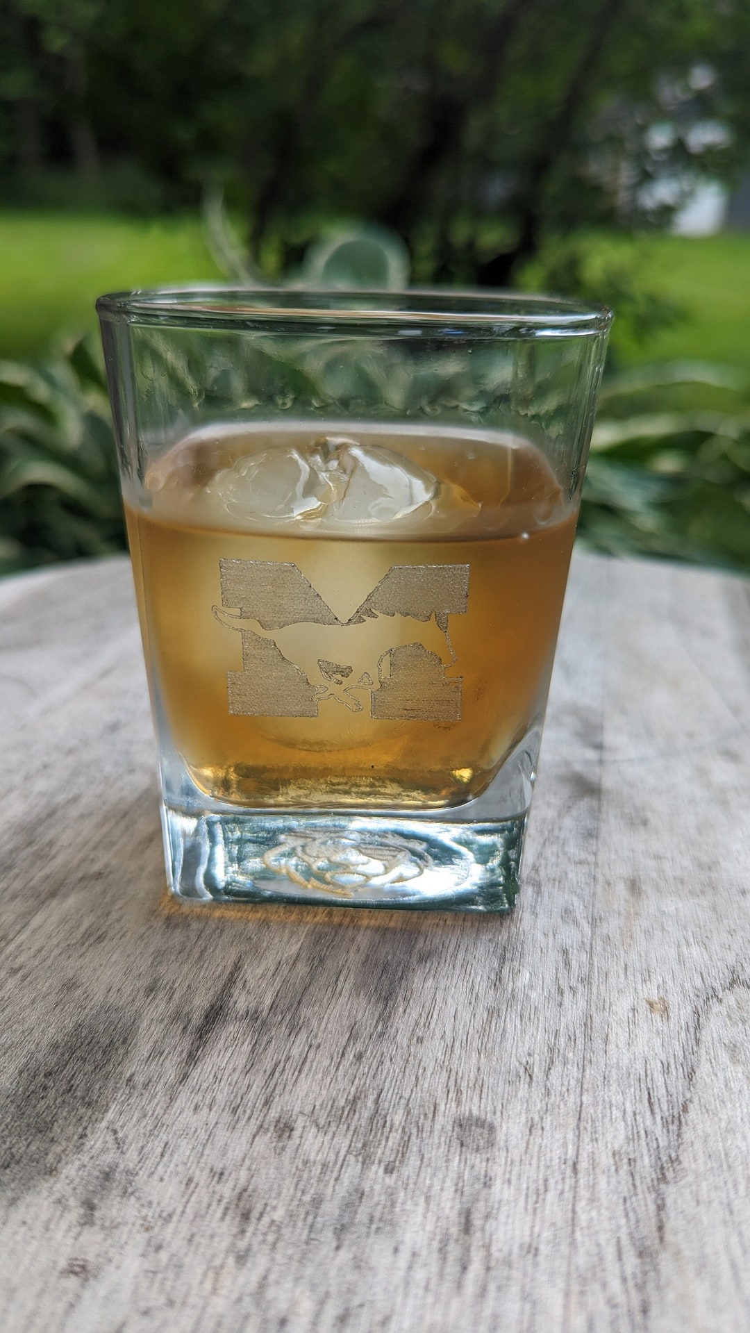 Block M Mustang Marcellus Whiskey Glass - Etsy