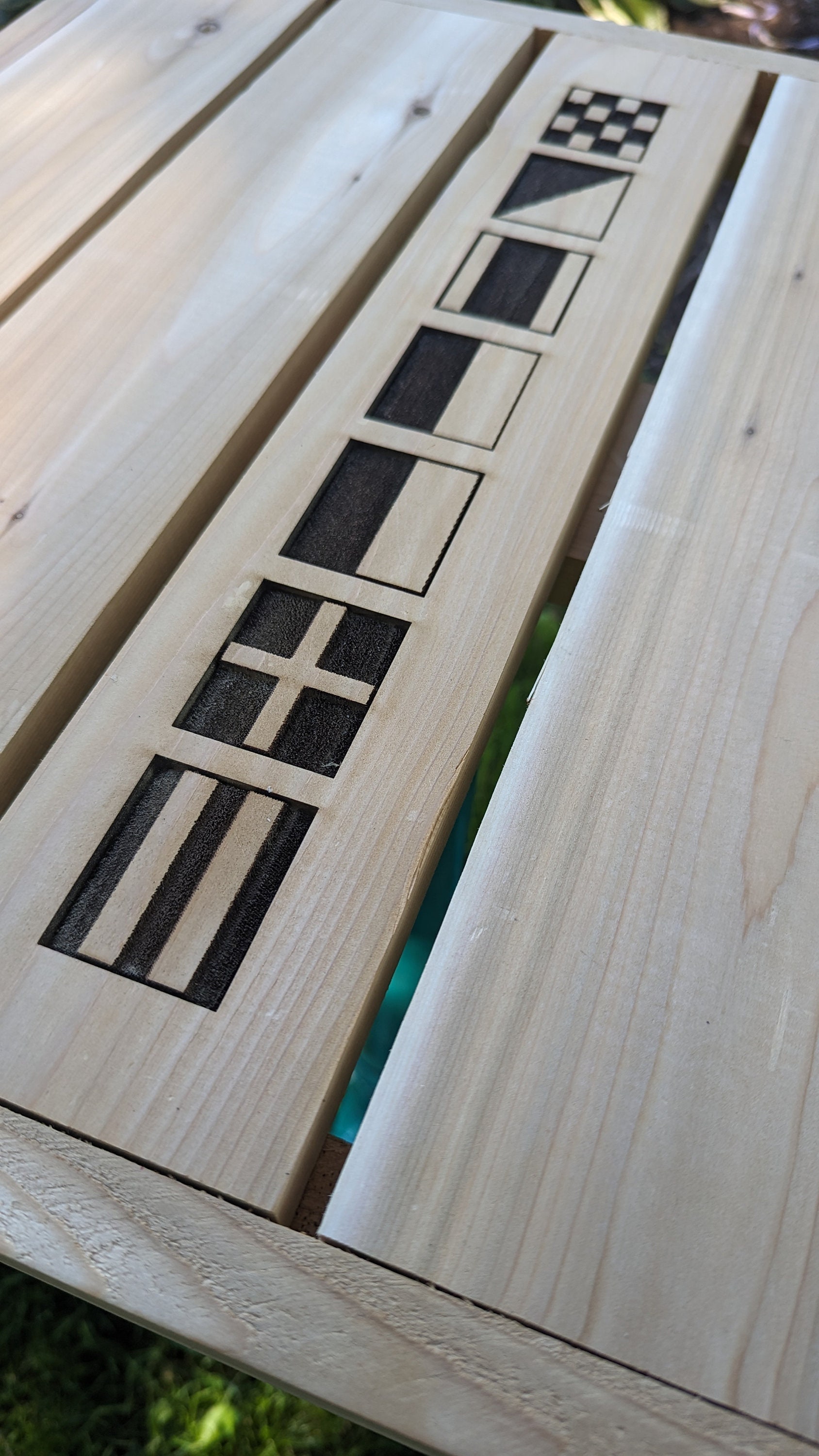 Personalized Square Cedar Clark Bar - Etsy