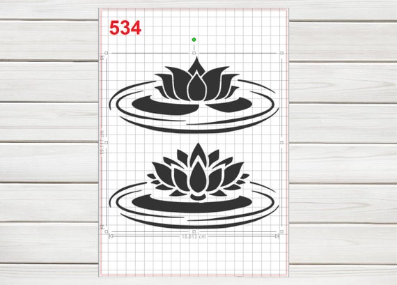Water Lily Pad Lotus Stencil Mylar Plastic 190mic A4 Sheet | Etsy