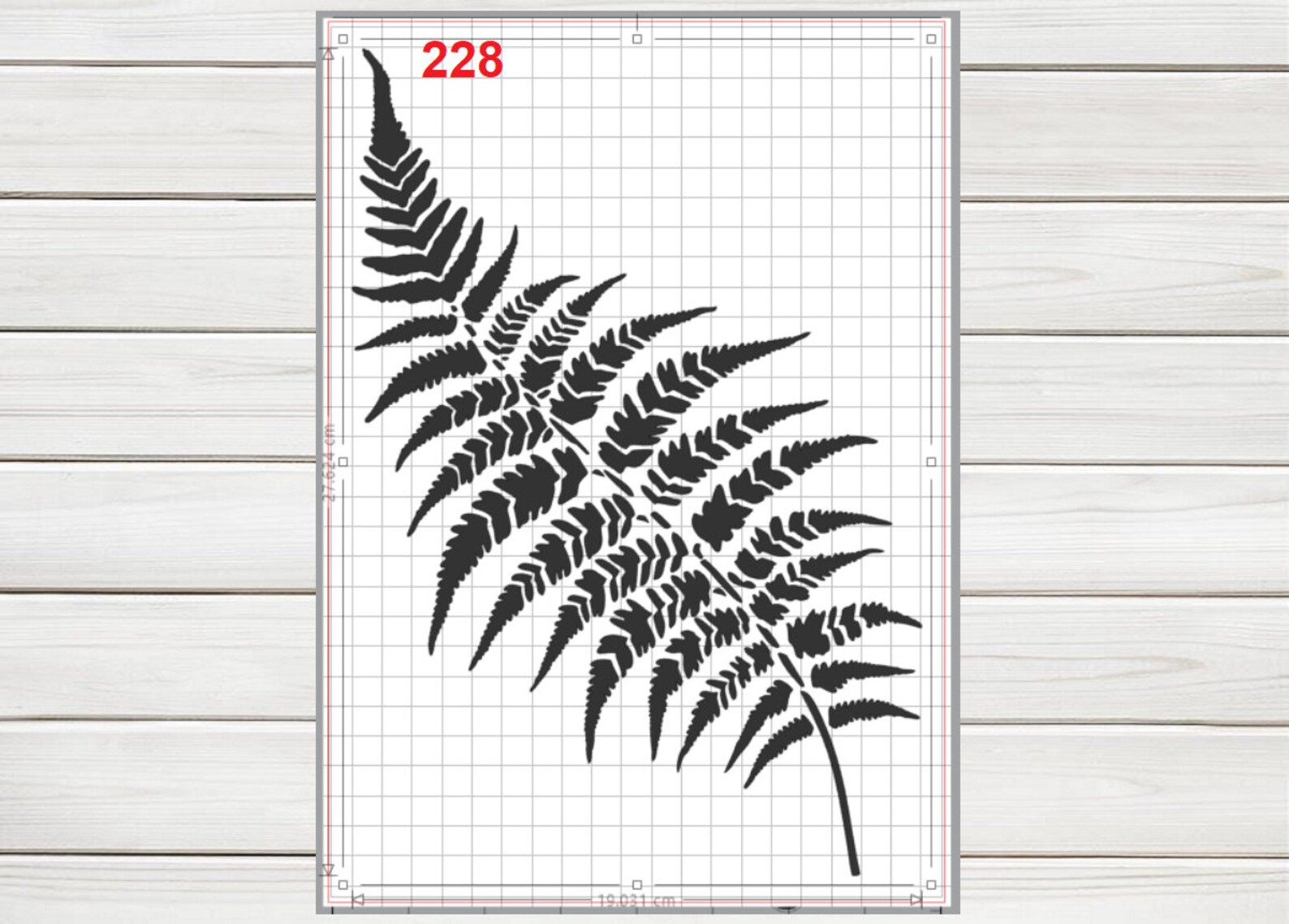 Large Fern Leaf Stencil Mylar Plastic 190mic A4 Sheet Size - Etsy