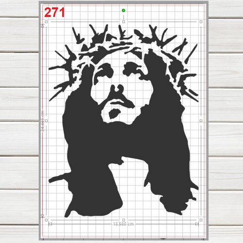 Jesus Cross Stencil reusable - Etsy