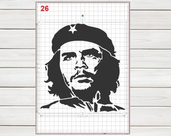 Che Guevara Stencil - Etsy