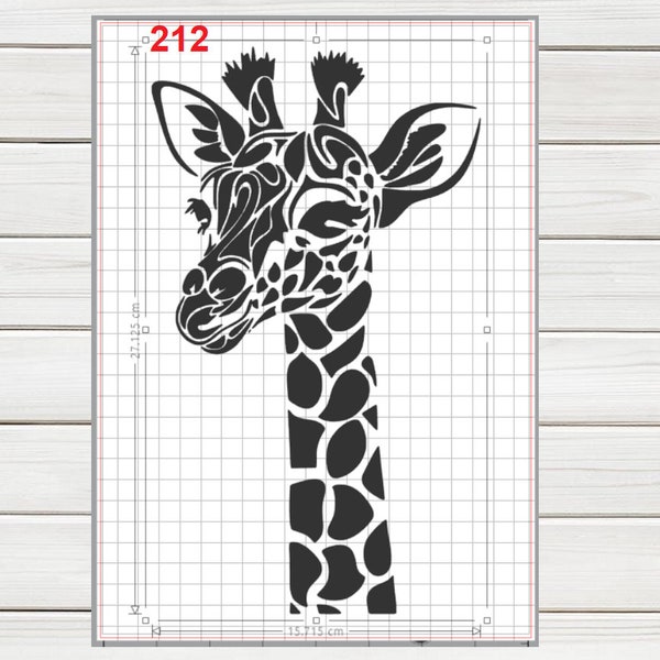 Giraffe Wall Stencil - Etsy