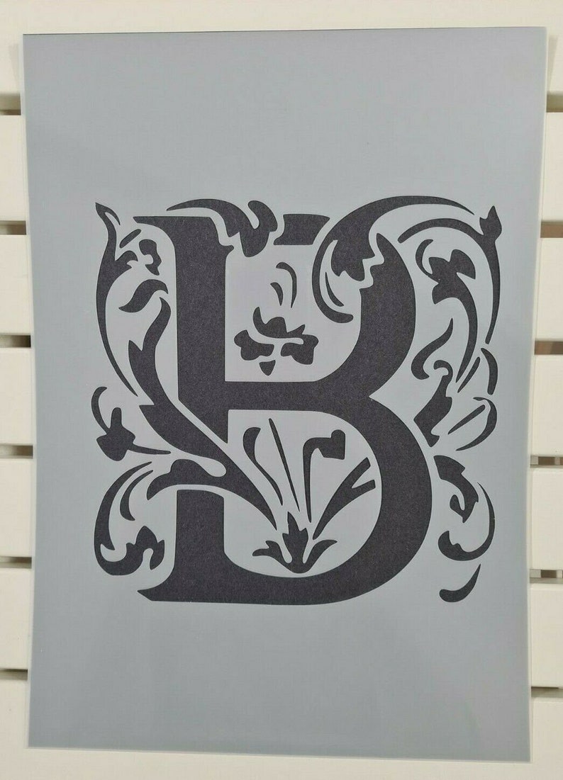 Beautiful Alphabet Letter B Stencil Mylar Plastic 190mic A4 - Etsy UK