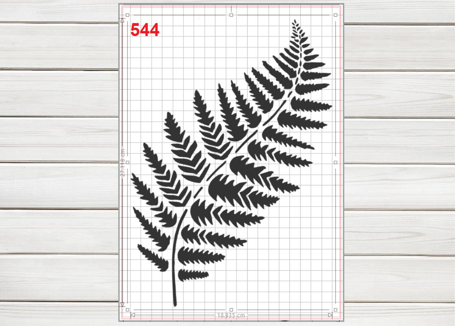 Large Fern Leaf no10 Stencil Mylar plastic 190mic A4 sheet | Etsy