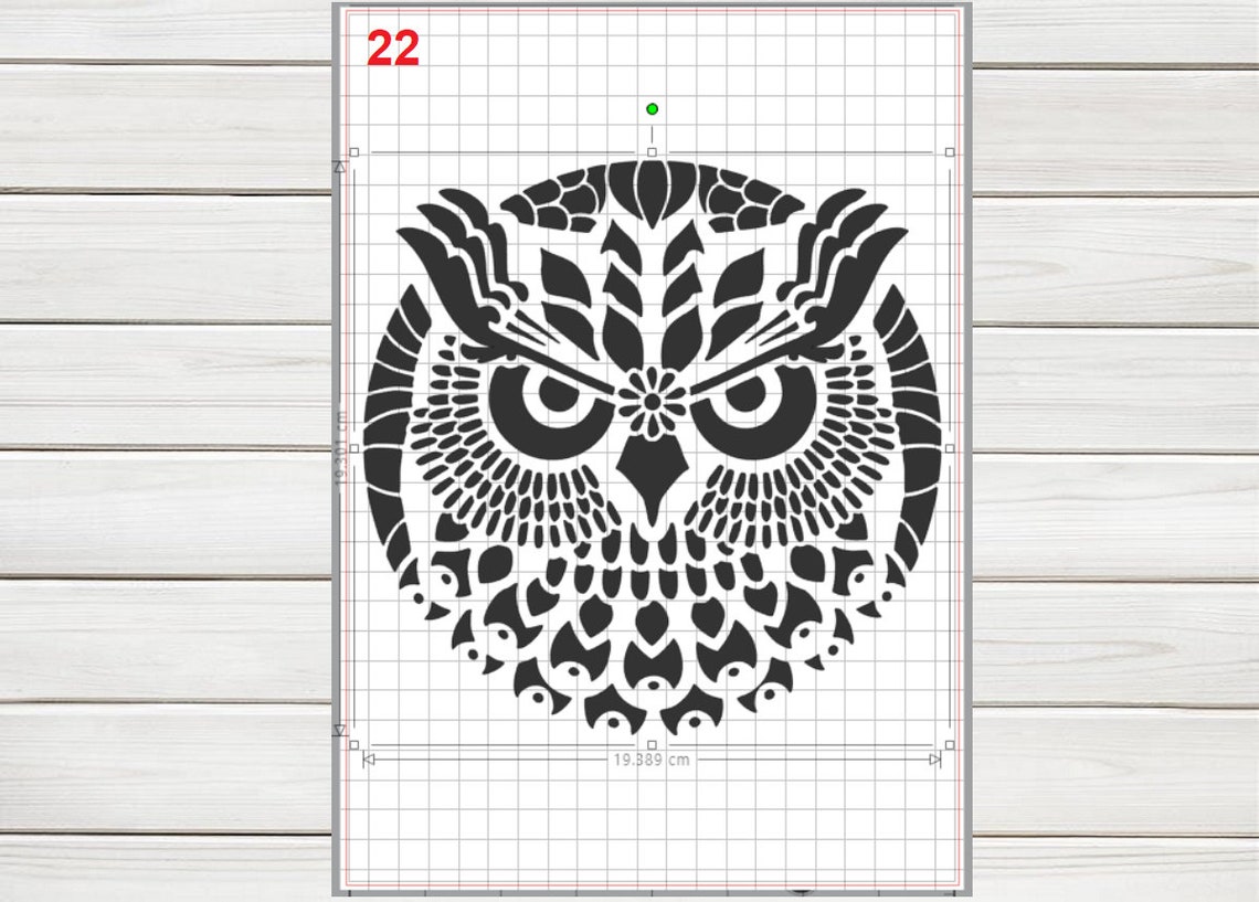 Beautiful Round Owl Face Stencil Mylar Plastic 190mic A4 - Etsy