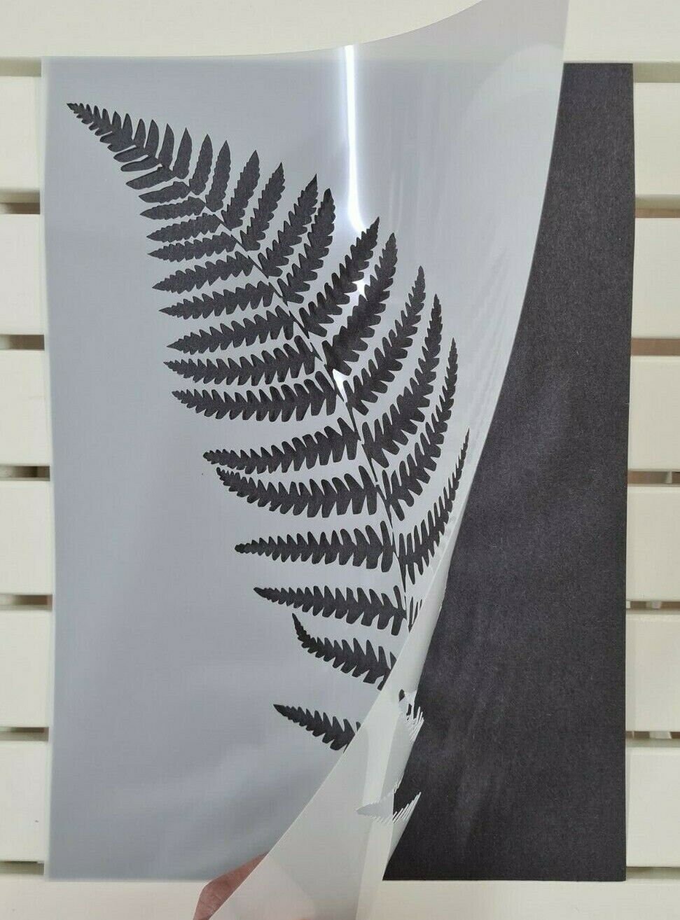 One Large Fern Leaf Stencil Mylar Plastic 190mic A4 Sheet Size - Etsy