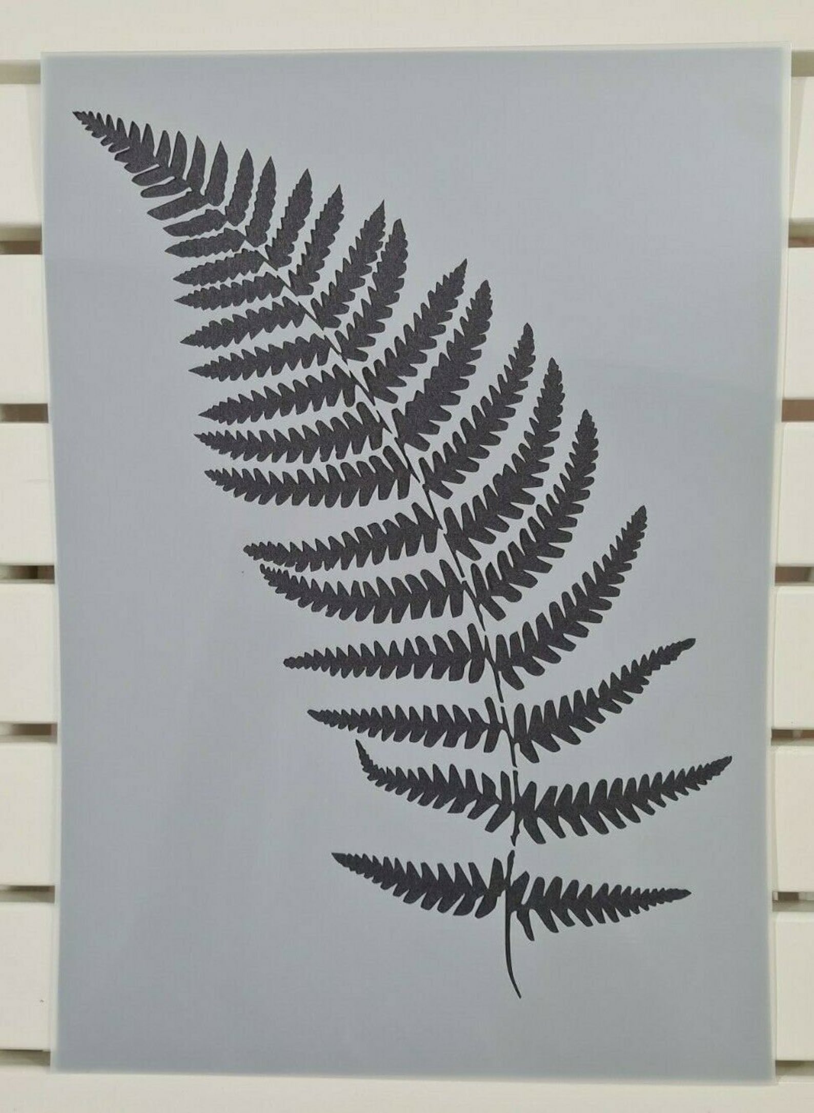 One Large Fern Leaf Stencil Mylar Plastic 190mic A4 Sheet Size - Etsy