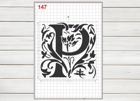 Beautiful Alphabet Letter P Stencil Mylar Plastic 190mic A4 | Etsy