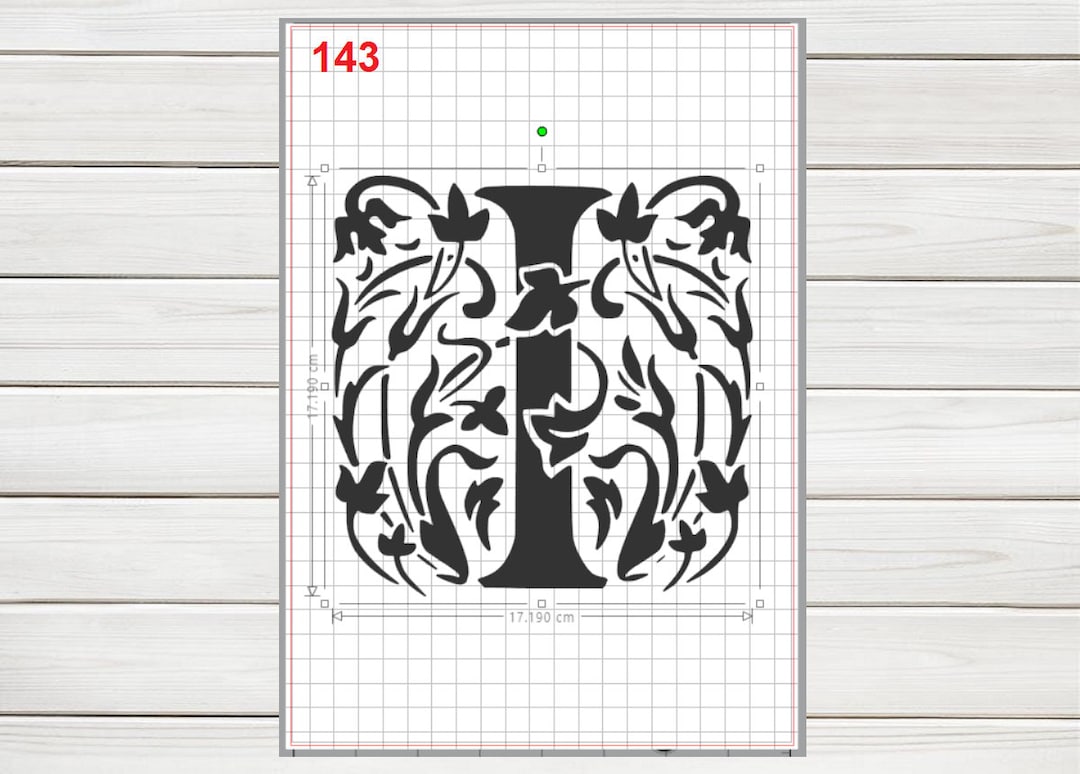 Beautiful Alphabet Letter I Stencil Mylar Plastic 190mic A4 - Etsy
