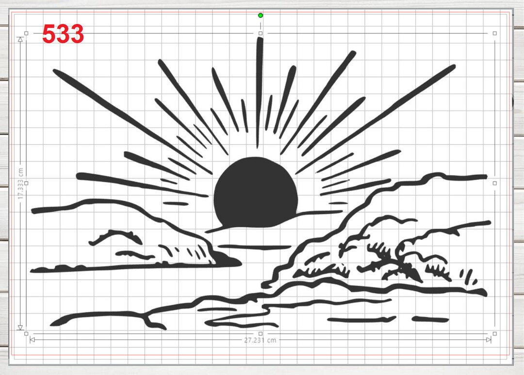 Beautiful Sunset Stencil Mylar 190mic A4 Sheet Size Strong - Etsy