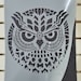 Beautiful Round Owl Face Stencil Mylar Plastic 190mic A4 - Etsy